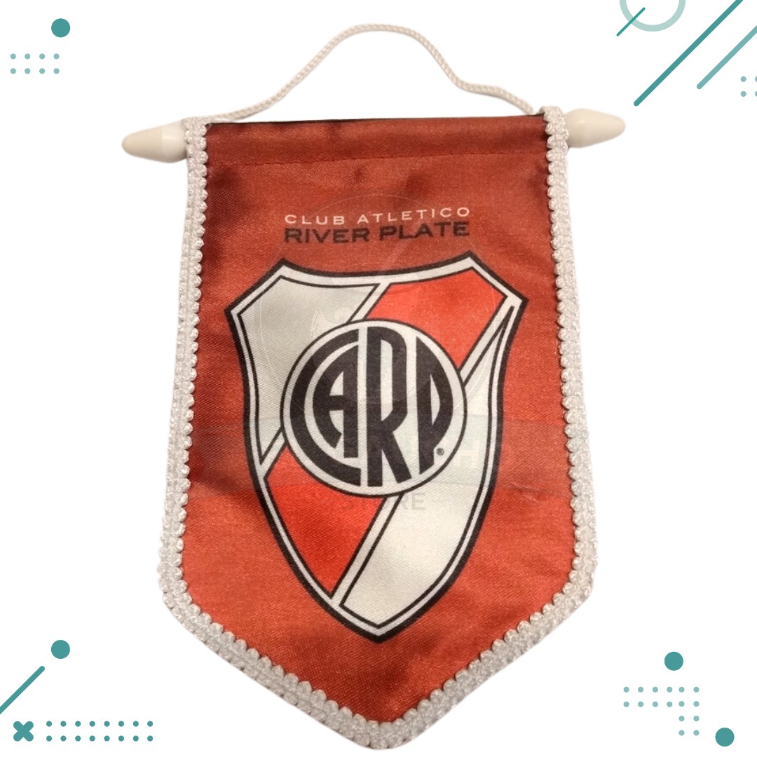 BANDERIN MINI ESTANDARTE RIVER (15cm.) - El Gaucho Store