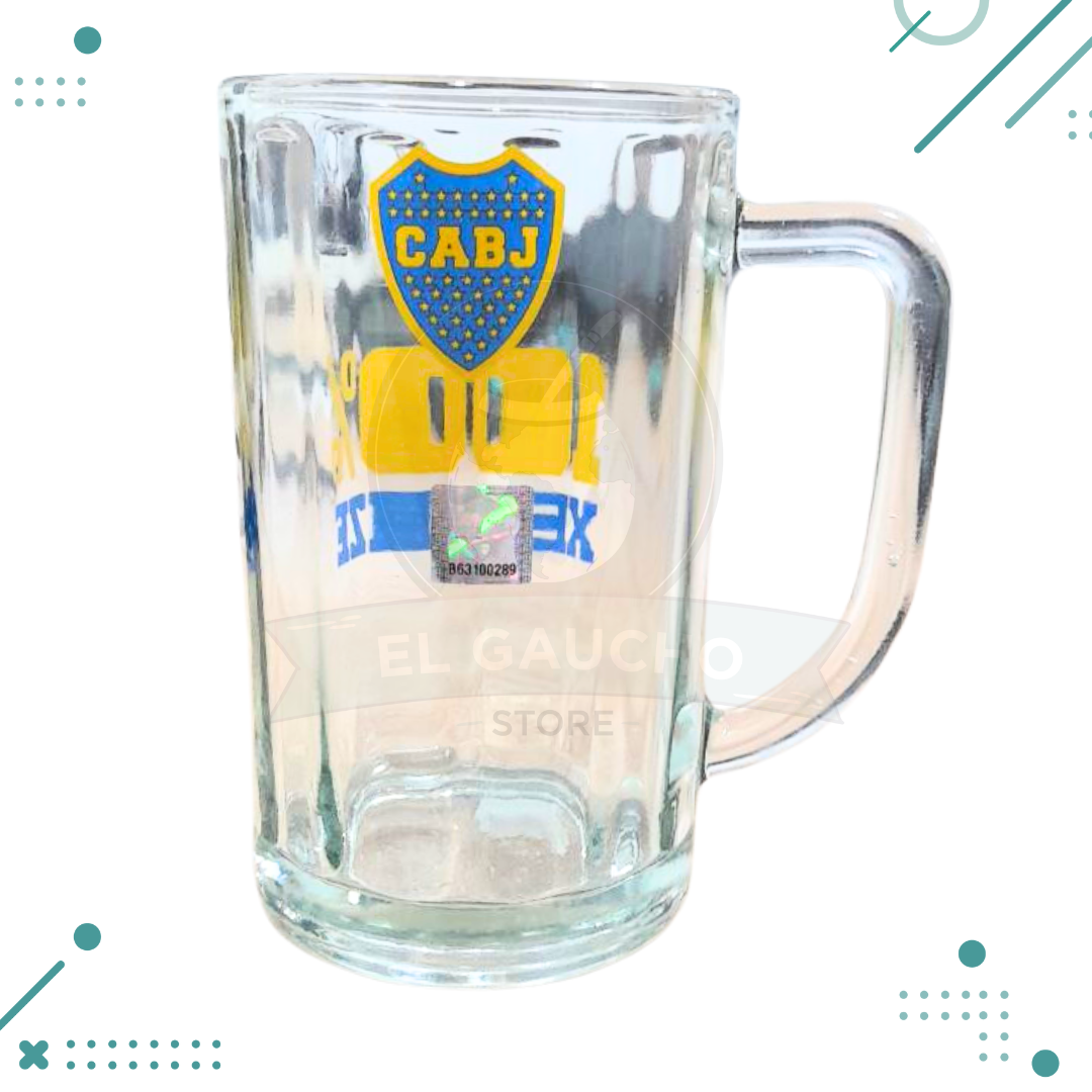 Vaso chopp vidrio BOCA JUNIORS 100% XENEIZE - El Gaucho Store