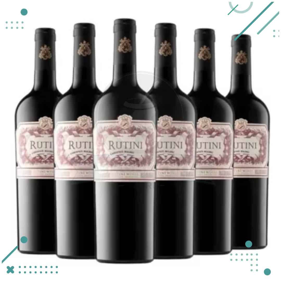 Vino Rutini Cabernet - Malbec 750ml (Pack x6 botellas) - El Gaucho Store