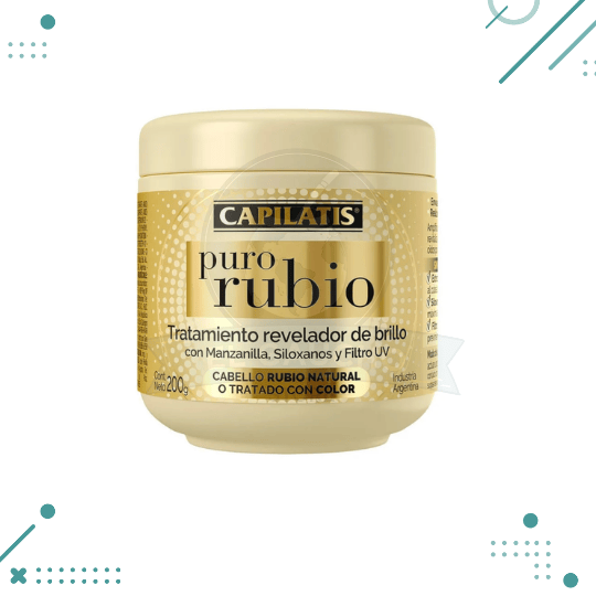 Tratamiento Capilatis Puro Rubio Revelador De Brillo 200 Grs - El ...