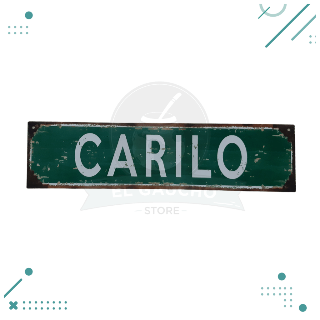 Cartel De Chapa Vintage Carilo - El Gaucho Store